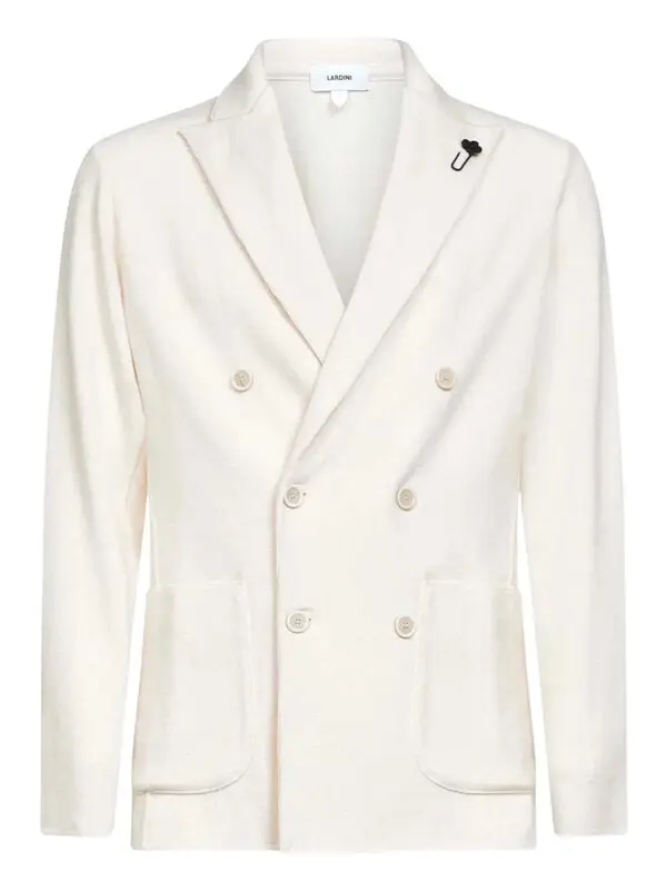 LARDINI Long-sleeve Blazer - White