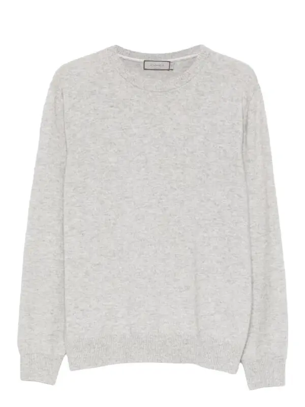 Canali Crew Neck Long Sleeve Sweater - Grey