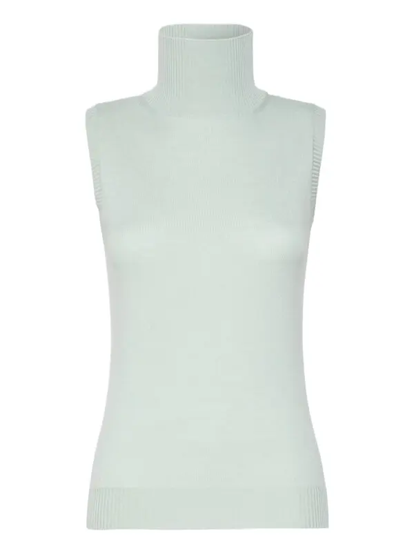 Sportmax Sleeveless Pure Wool Sweater - Light Green