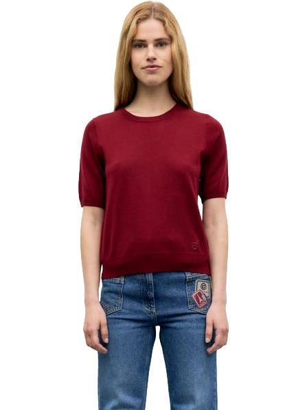 Gerard Darel Reine Roll Neck Merino Wool Sweater - Lipstick Red