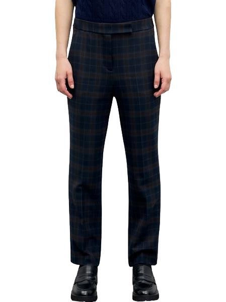 Gerard Darel Misa Mid Rise Ankle Grazer Trousers - Navy Blue