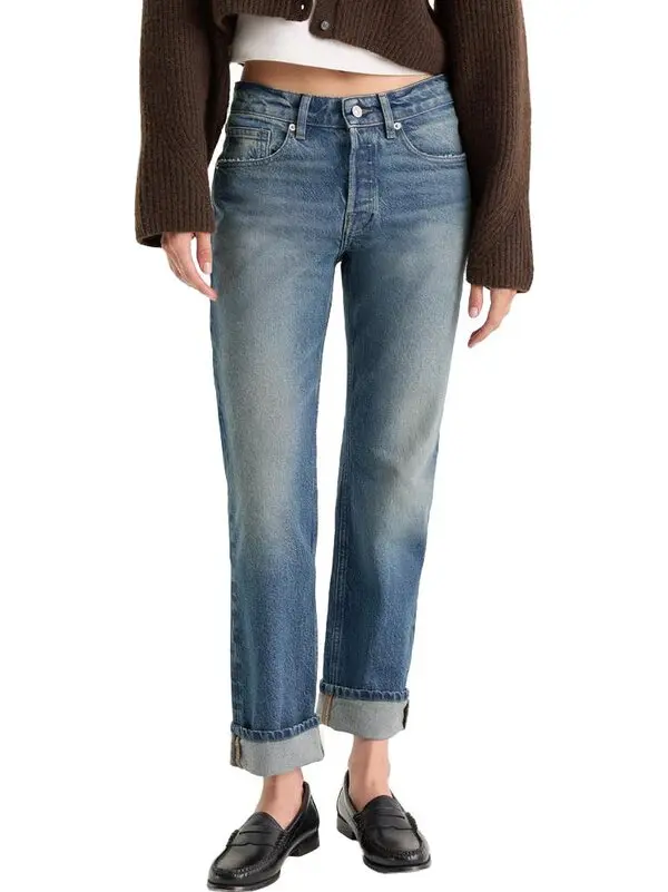 Good American Vintage Ankle Straight Leg Jeans - Indigo1282