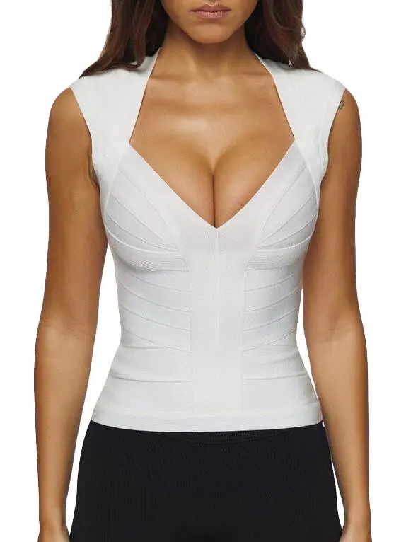 House Of Cb Icon Bandage Top - White