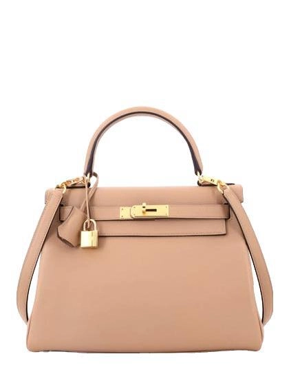 Hermès Kelly Handbag Brown Evercolor With Gold Hardware 28 - Beige