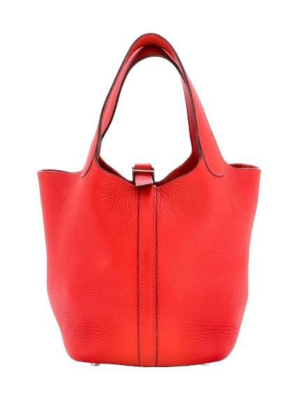 Hermès Picotin Bag Clemence Pm - Red