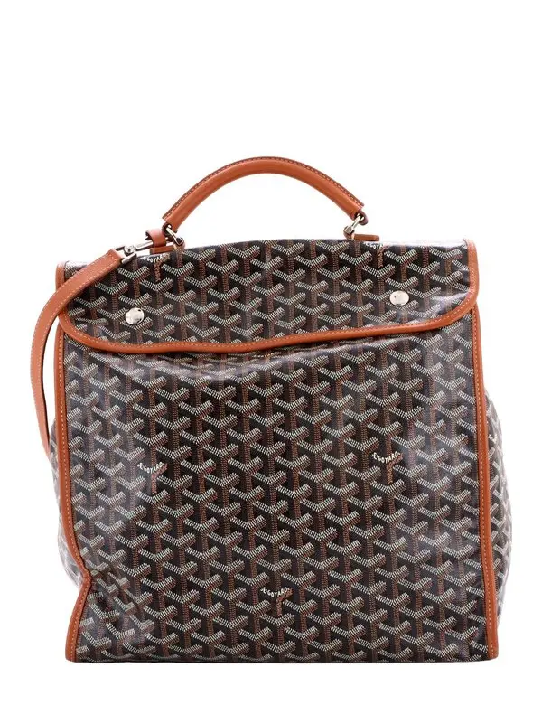 Goyard Saint Leger Briefcase Backpack Coated Canvas - Brown