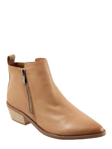 Eos Zense Leather Ankle Bootie - Tan