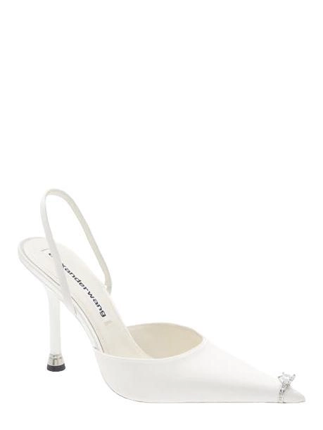 Alexander Wang Akilita Pointed Toe Slingback Pump - White