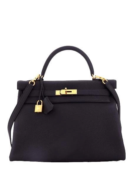 Hermès Kelly Handbag Togo With Gold Hardware 32 - Black