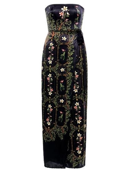 Agua Bendita Cinefilia Noche Maxi Dress - Black