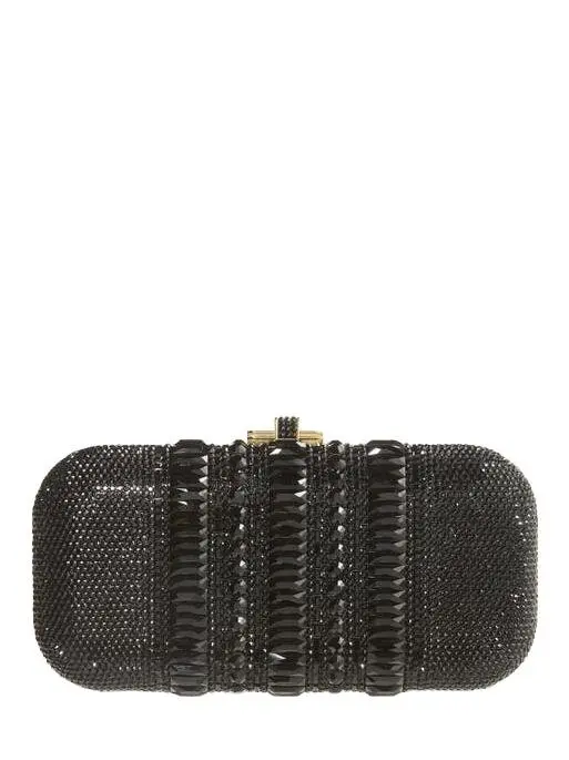 Judith Leiber Evening Bag With Crystal Embellishments - Chamagne Jet