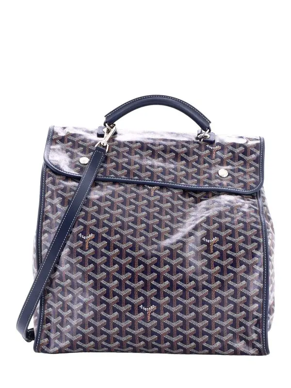 Goyard Saint Leger Briefcase Backpack Coated Canvas - Blue