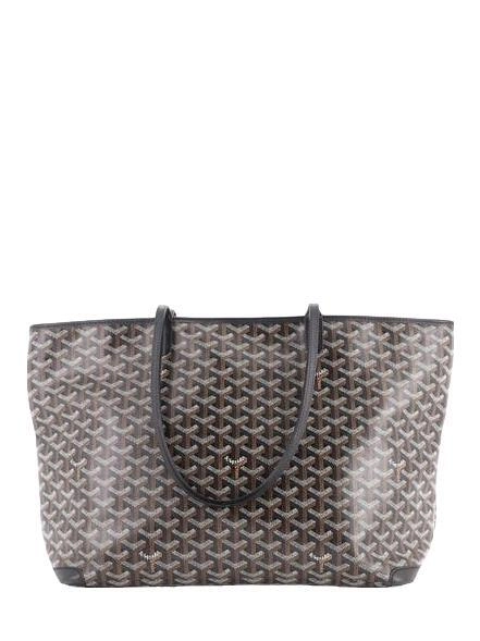 Goyard Artois Tote Coated Canvas Mm - Black