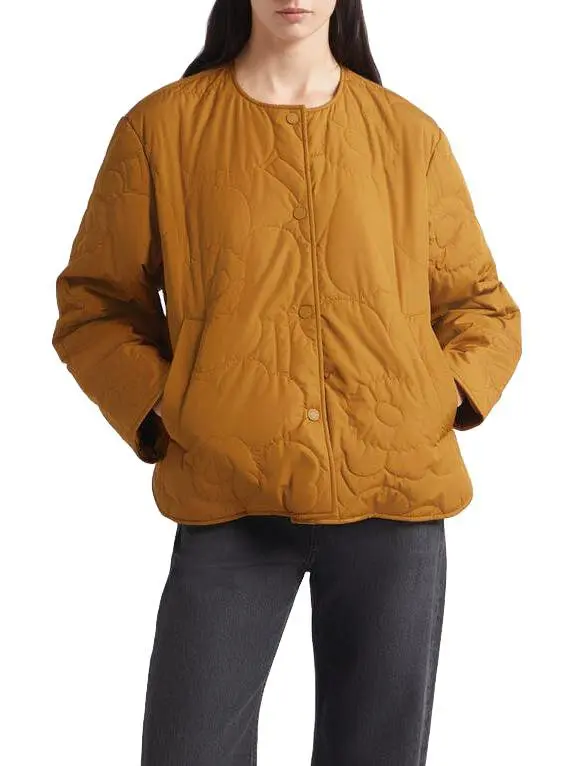 Marimekko Unikko Quilted Jacket - Brown