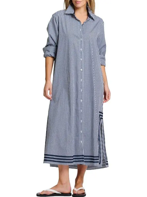 SHIRTY Pippa Gingham Shirtdress - French Navy