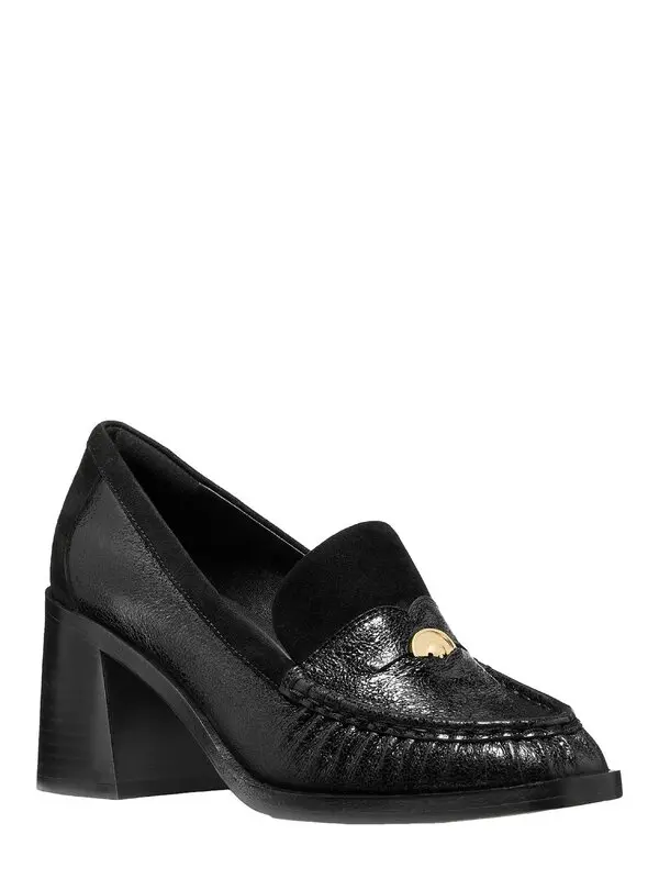 Kate Spade New York Loafer Pump With Logo Hardware - Black