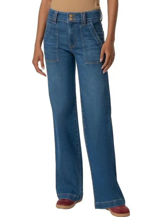 Kut From The Kloth Jodi High Waist Relaxed Straight Leg Utility Jeans - Affectionately