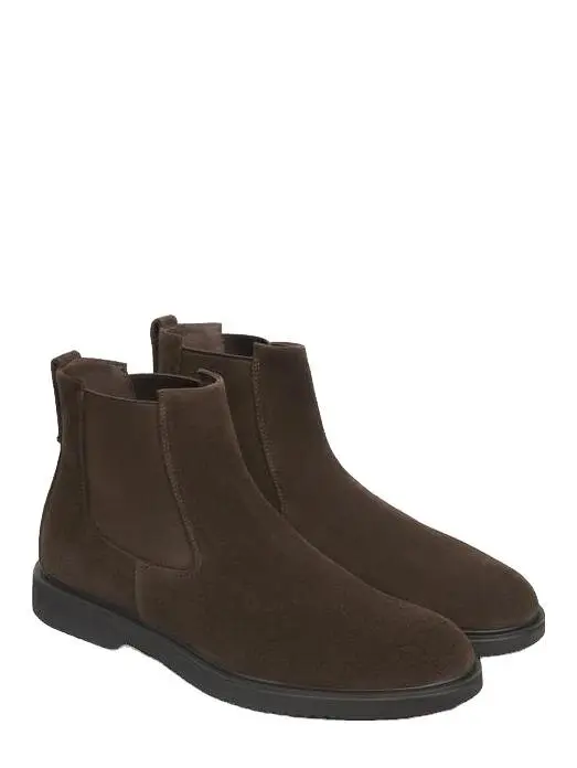 NEROGIARDINI Leather Chelsea Boots - Chocolate