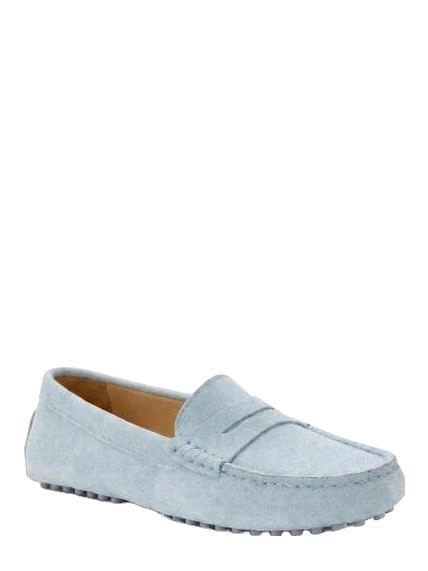 MENINA STEP Oporto Suede Moccasin Loafer - Light Blue