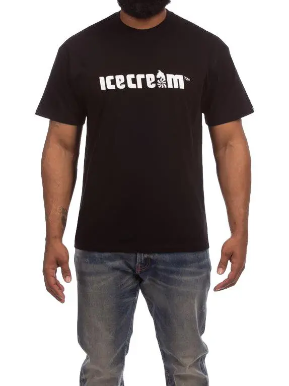 ICECREAM List Graphic T-shirt - Black