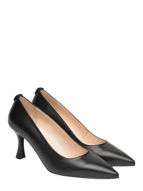 NEROGIARDINI Pointed Toe Sculptural Heel Pumps - Black
