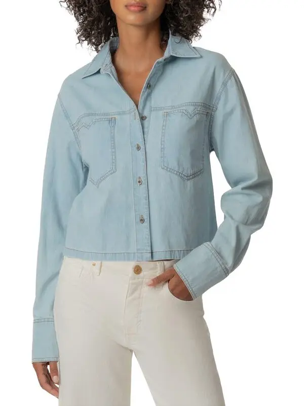 Kut From The Kloth Aubrey Cropped Button Down Shirt - Advantage