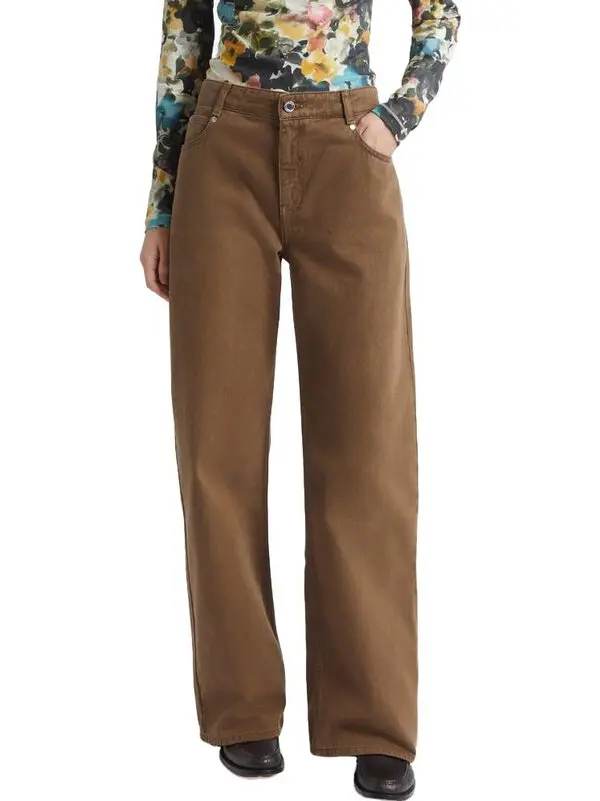 Stine Goya Baggy Fit Wide Leg Jeans - Ephemeral Bloom
