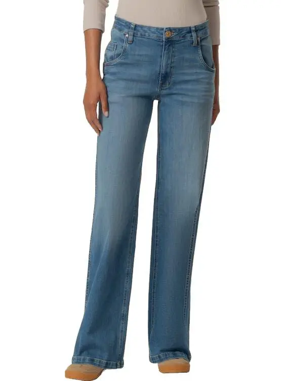 Kut From The Kloth High Waist Wide Leg Jeans - Incandescent