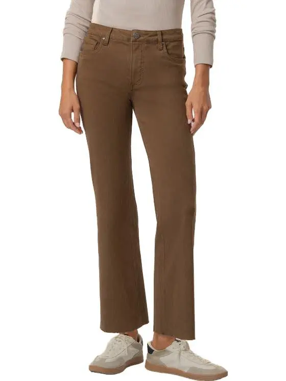 Kut From The Kloth Kelsey Fab Ab Raw Hem High Waist Ankle Flare Jeans - Pecan