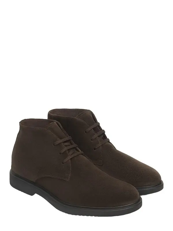 NEROGIARDINI Italian-made Chukka Boots - Chocolate