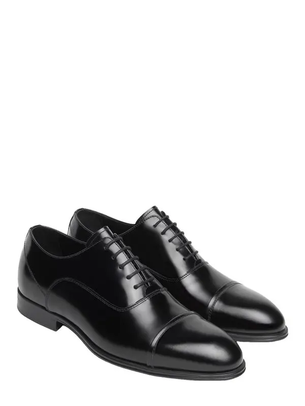 NEROGIARDINI Cap Toe Oxford Shoes - Black