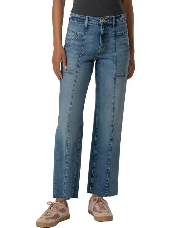 Kut From The Kloth Avery High Waist Straight Leg Jeans - Architect