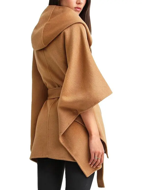 BELLE & BLOOM Jackson Landing Wool Blend Cape Coat - Camel