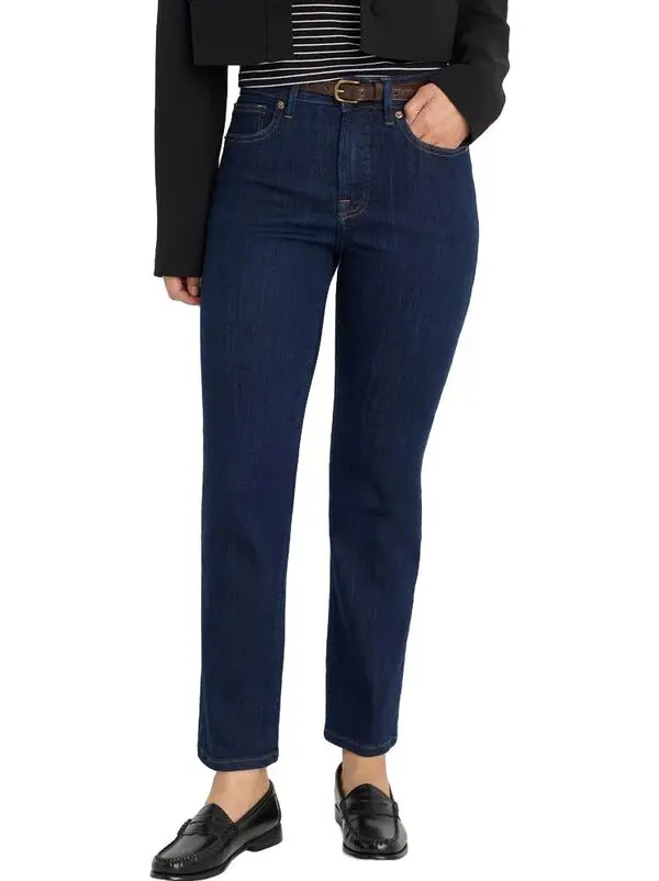 Good American Good Legs High Waist Straight Leg Jeans - Indigo1153