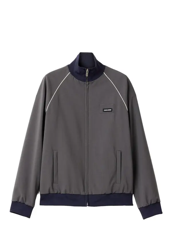 Miu Miu Wool Blouson Jacket - Hematite