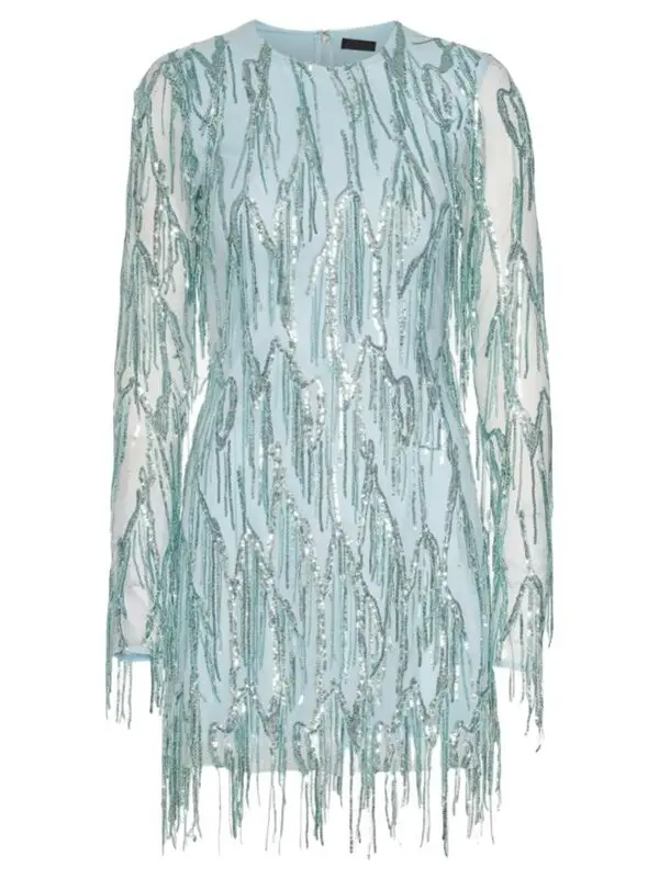 ROTATE BY BIRGER CHRISTENSEN Long Sleeve Mini Dress - Green