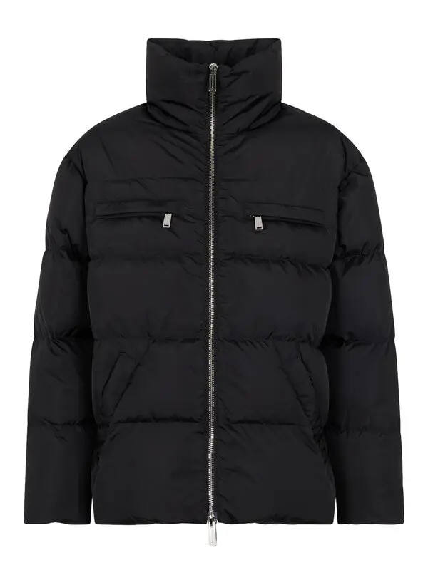 Dsquared2 Colorblock Quilted Down Jacket - Black
