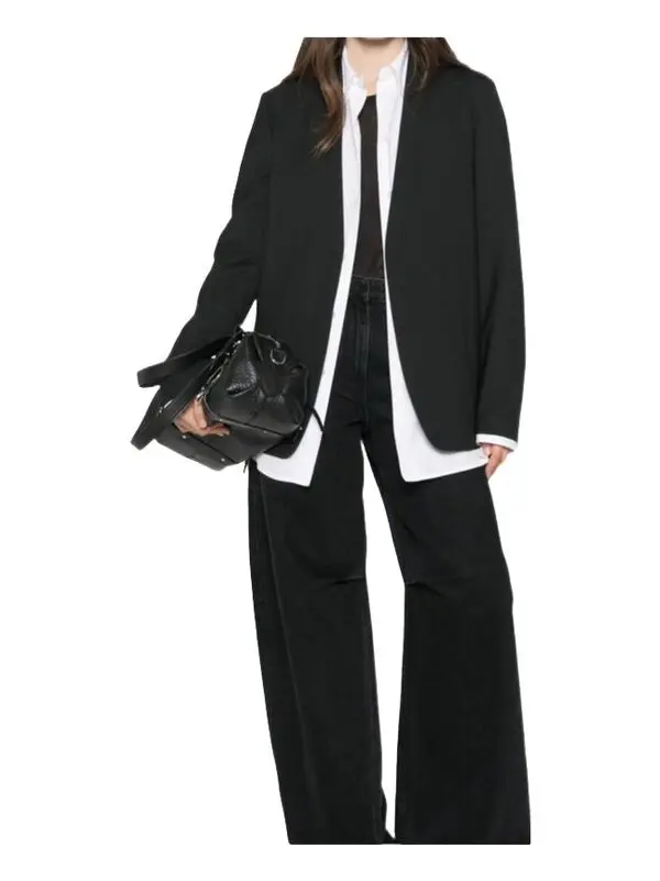 MAISON MARGIELA Open Front Jacket - Black