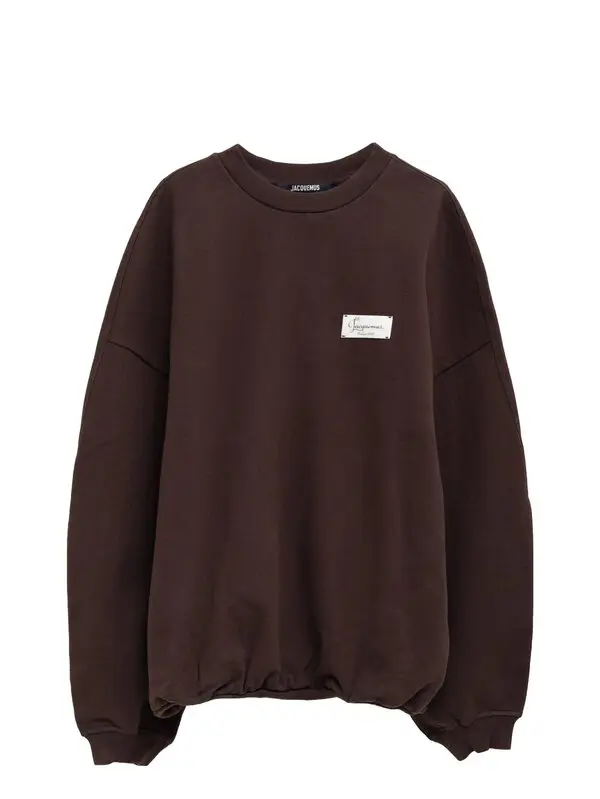 Jacquemus Long-sleeved Sweatshirt - Black
