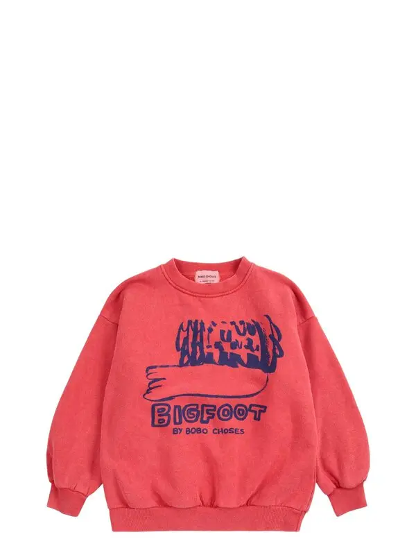 BOBO CHOSES Bigfoot Graphic Sweatshirt - Red
