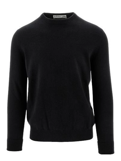 BALLANTYNE Plain Stitch Sweater - Black