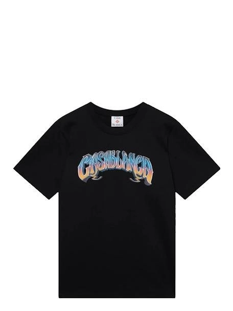 Casablanca Gradient Gothic Tee Shirt - Black