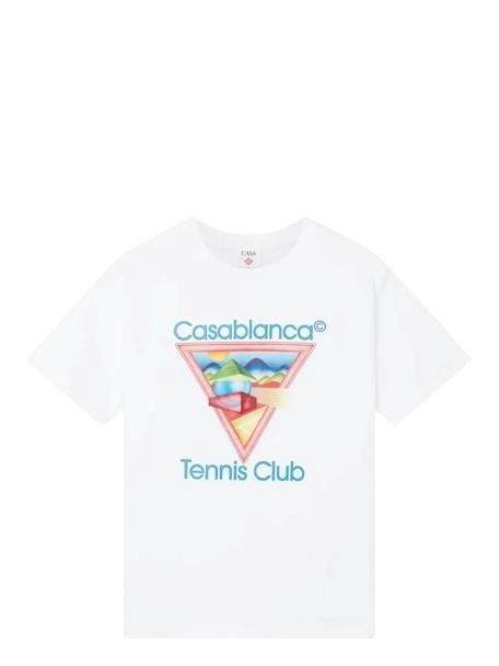 Casablanca Tennis Club Icon Tee Shirt - White