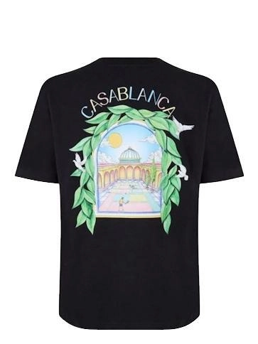 Casablanca L'arche De Tennis Tee Shirt - Black