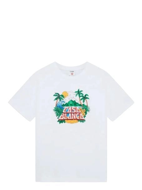 Casablanca Casa Beach Wave Tee Shirt - White