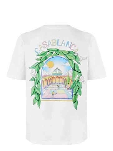 Casablanca L'arche De Tennis Tee Shirt - White