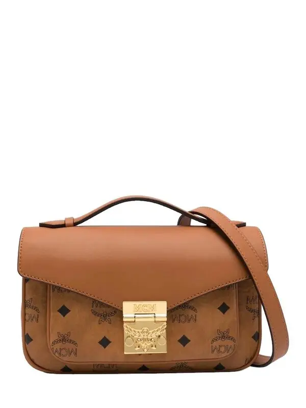Mcm Tracy Vi Medium Crossbody - Cognac