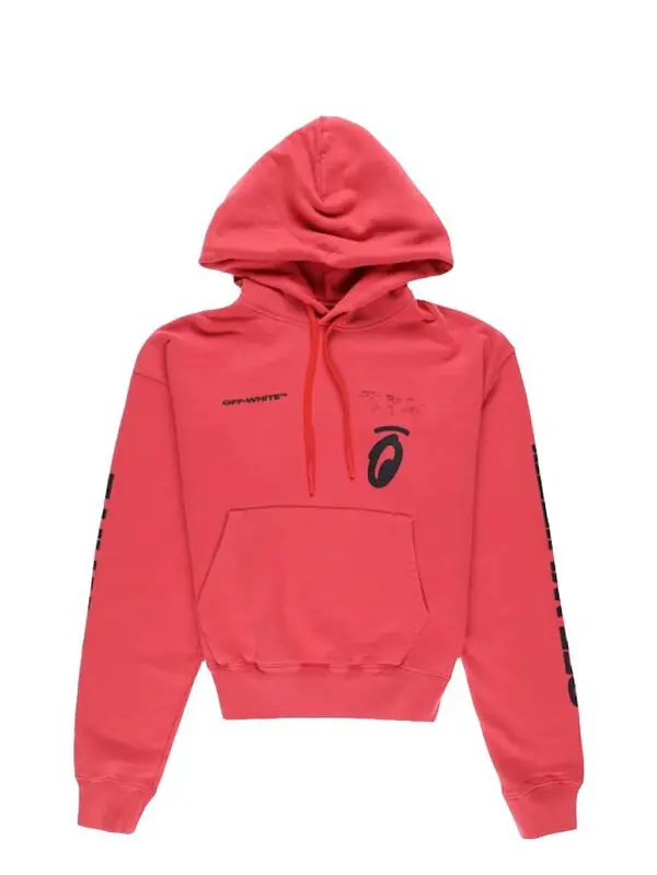 Off-White Splitted Arrows Hoodie - Red/black