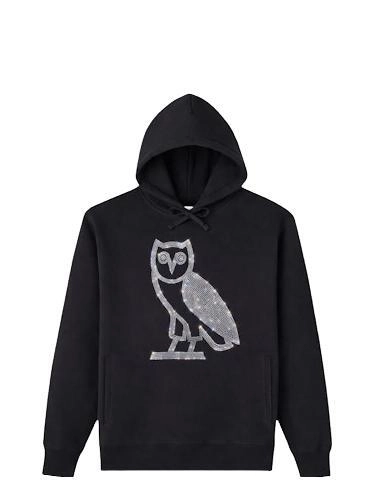 OVO Iceman Diamante Og Owl Hoodie - Black