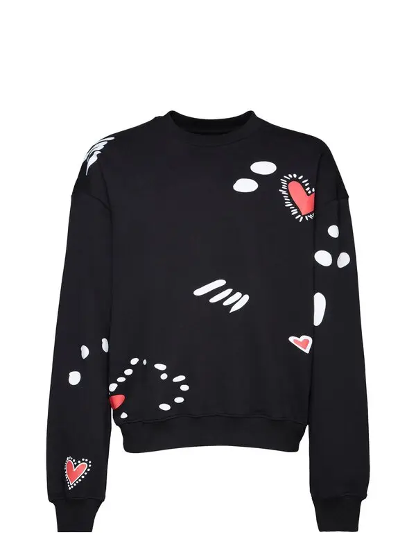 THE GT ATELIER Heartwork Sweatshirt - Black